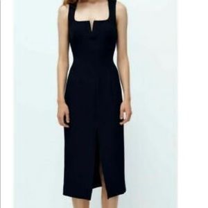Zara | Dresses | Zara Elegant Black Dress | Poshmark